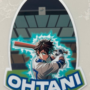 Shohei Ohtani Anime Sticker Dodgers Inspired Baseball Decal 4.5"x3.4 ...