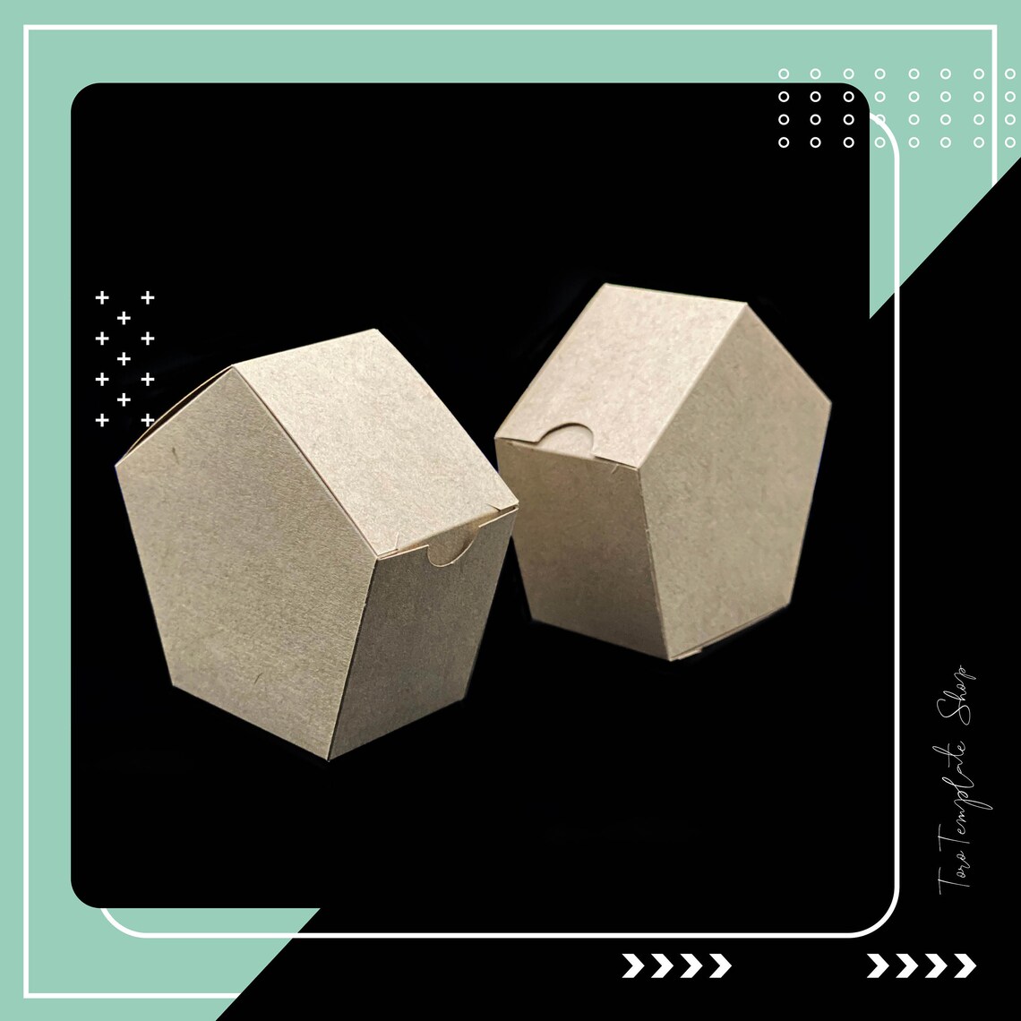 Pentagon Box Template, Gift Box Template, Candy Box Template ...