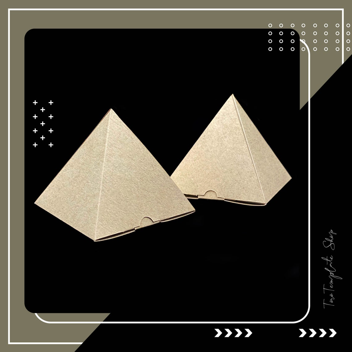 Pyramid Box Template, Triangle Box Template, Gift Box Template ...