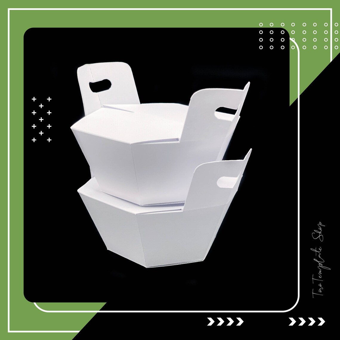 Hexagon Food Box Template, Gift Box Template, Cookie Box Template ...