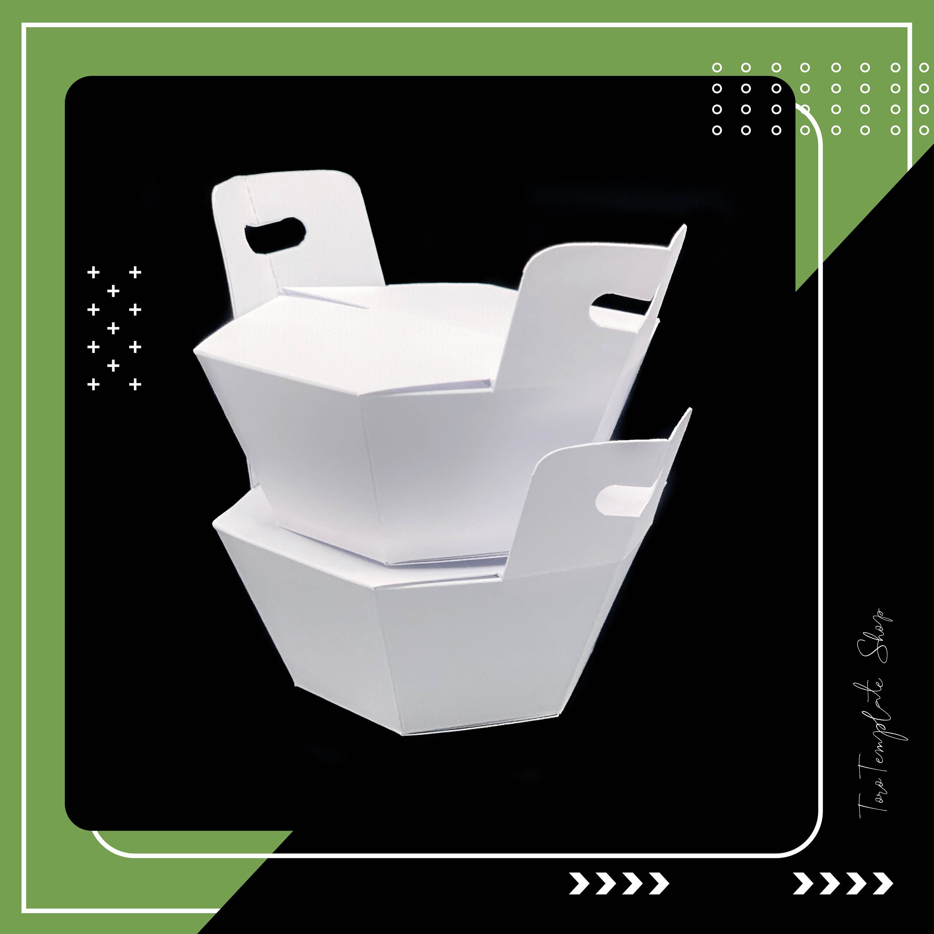 Hexagon Food Box Template, Gift Box Template, Cookie Box Template ...