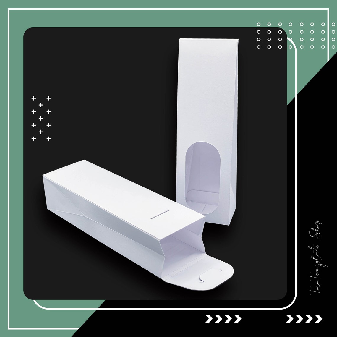 Tall Triangle Shape Box Template, Gift Box Template, Candy Box Template ...