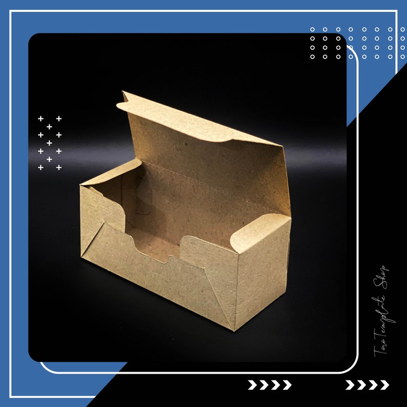 Rectangle Box Template Cookies Box Template Gift Box - Etsy