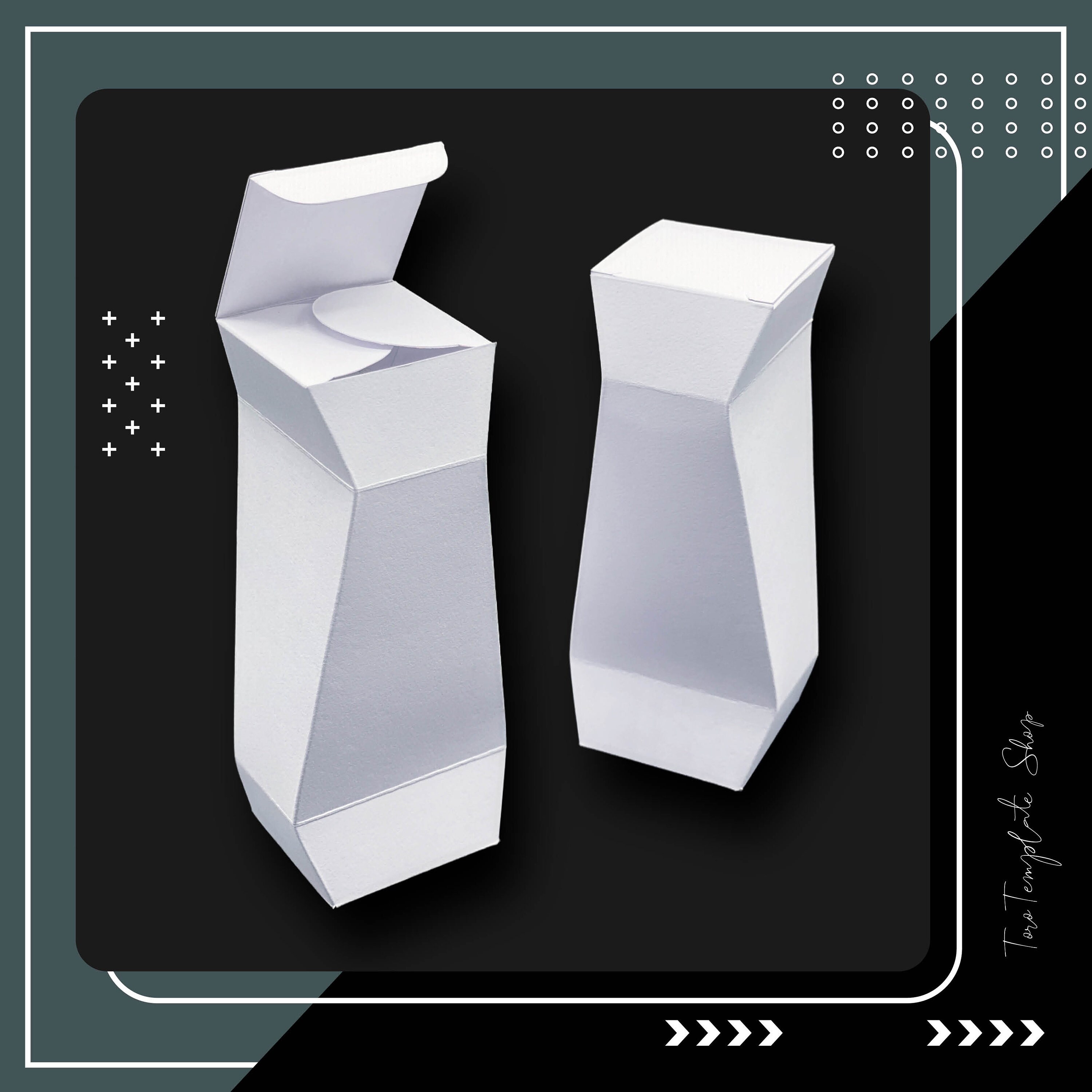 Tall Vase Shape Box Template, Gift Box Template, Candy Box Template ...