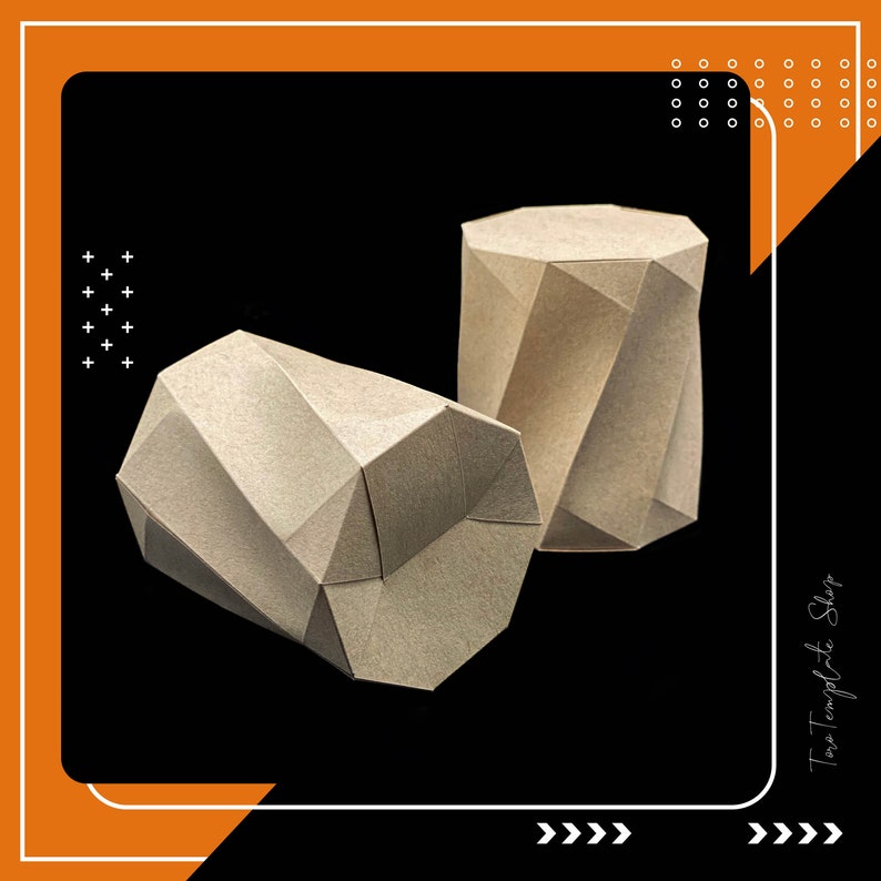 Octagon Wave Box Template: Resizeable Gift/candy/cookie Box (digital ...