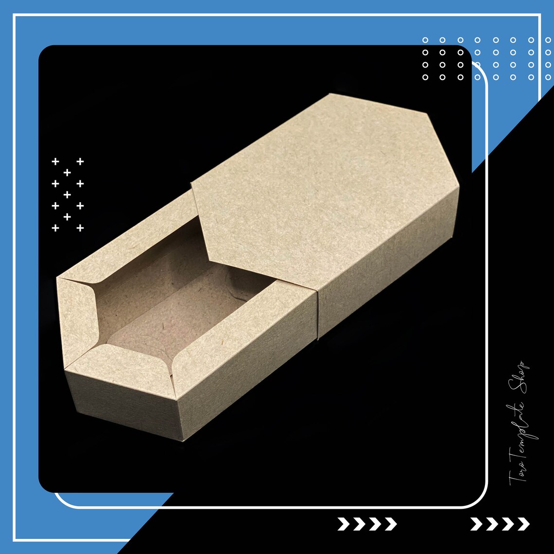 Hexagon Drawer Box Template: Resizeable Gift/candy Box (digital ...