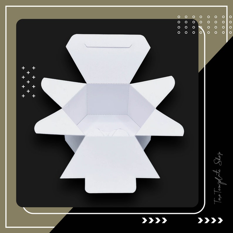Hexagon Box Template, Gift Box Template, Candy Box Template, Resizeable ...
