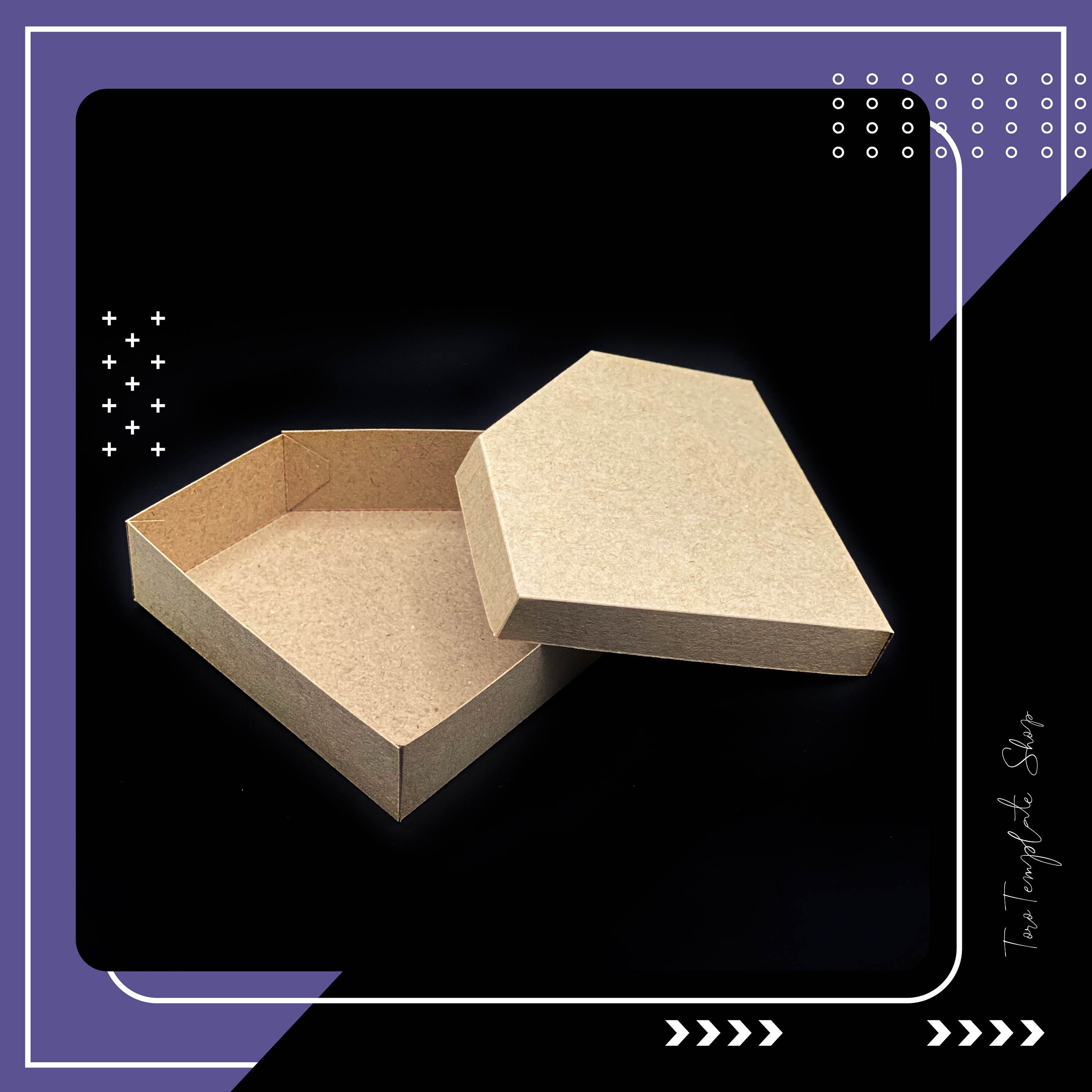 Diamond Shape Box Template, Cookies Box Template, Gift Box Template ...