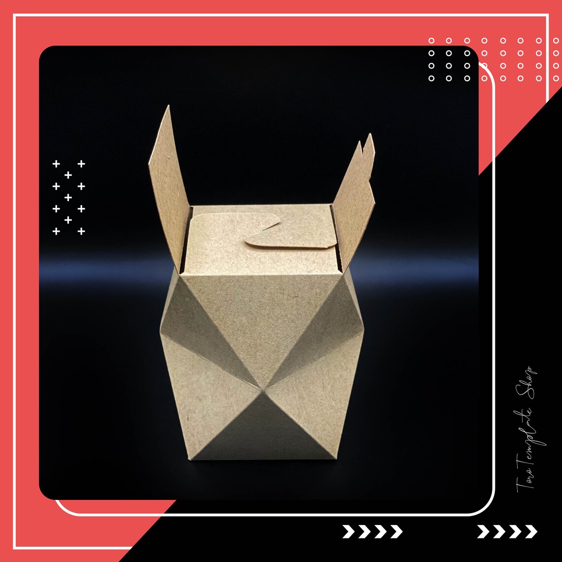 Multi Angle Cutting Box Template, Cookies Box Template, Gift Box ...