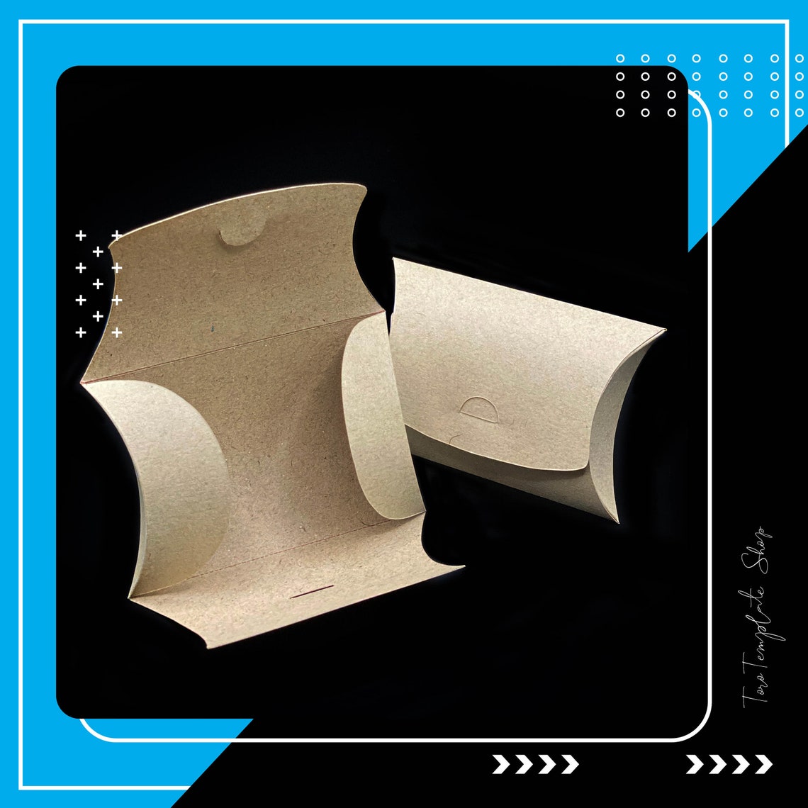 Curved Box Template, Cookies Box Template, Gift Box Template, Candy Box ...