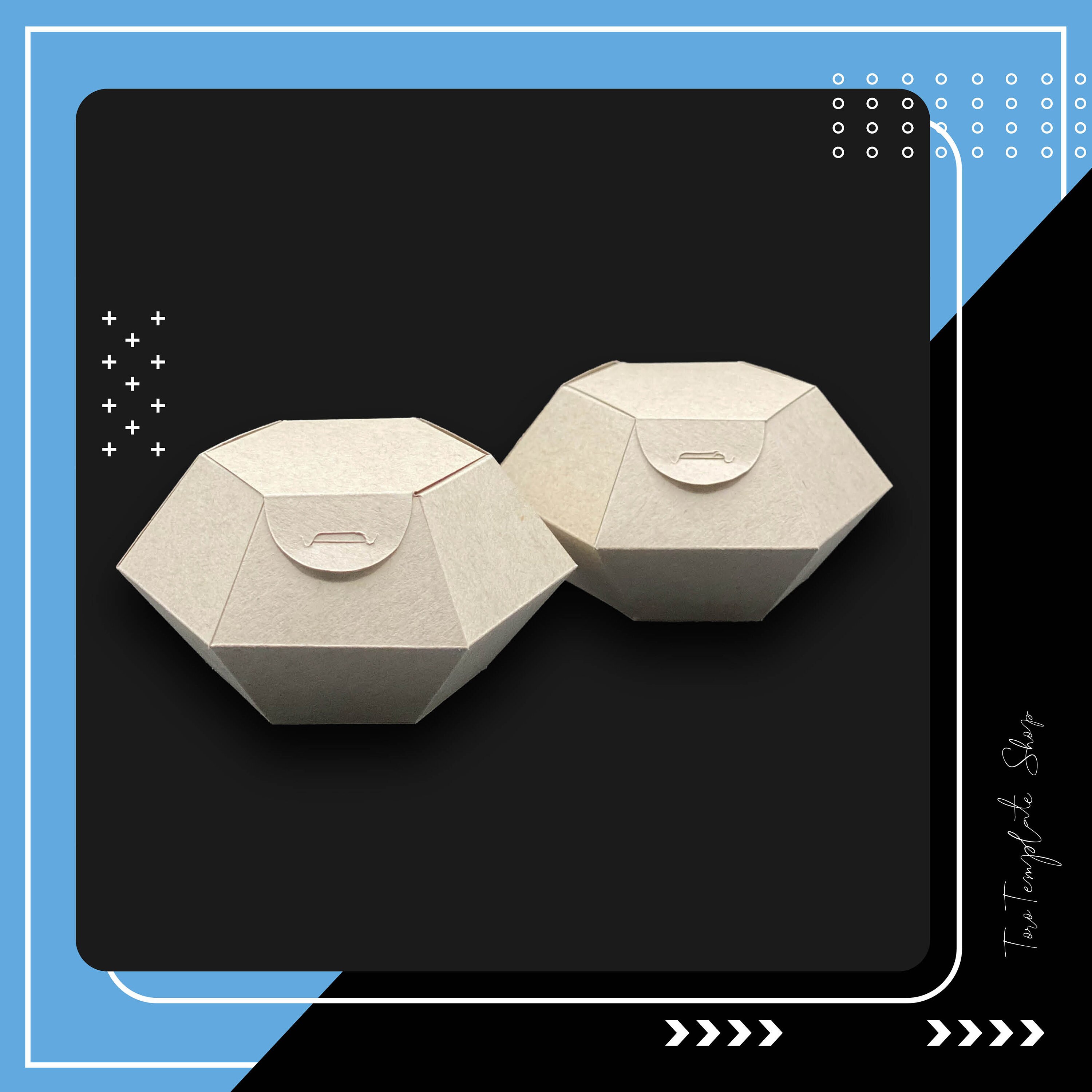 Hexagon Box Template, Gift Box Template, Candy Box Template, Resizeable ...