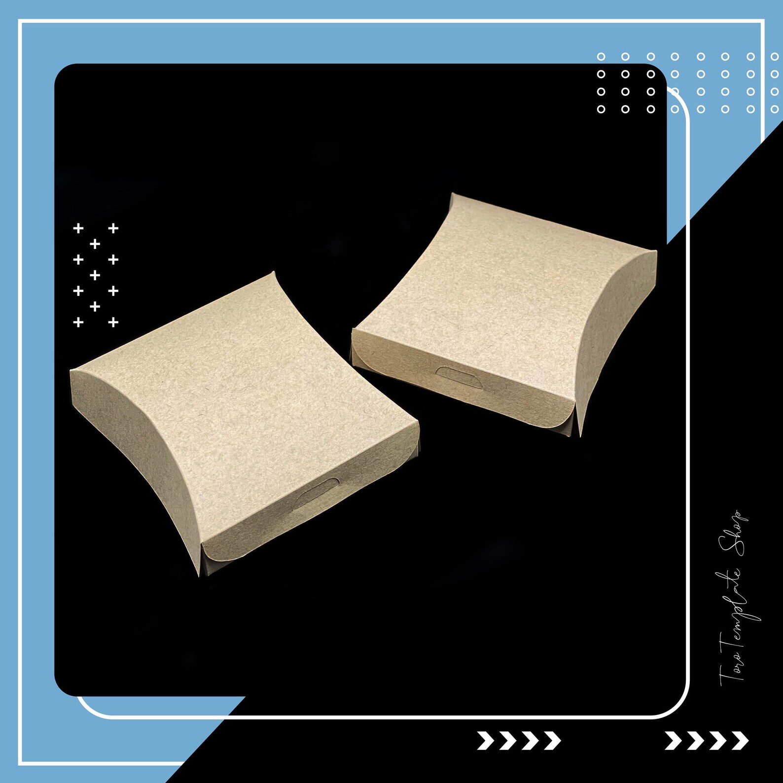 Curved Box Template, Gift Box Template, Candy Box Template, Cookies Box ...