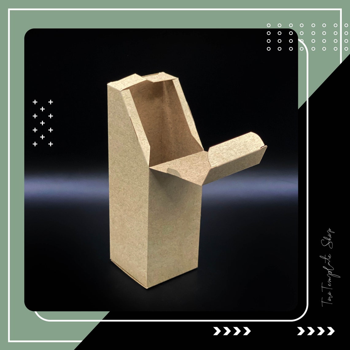 Trapezoid Box Template, Box Template, Gift Box Template, Candy Box ...