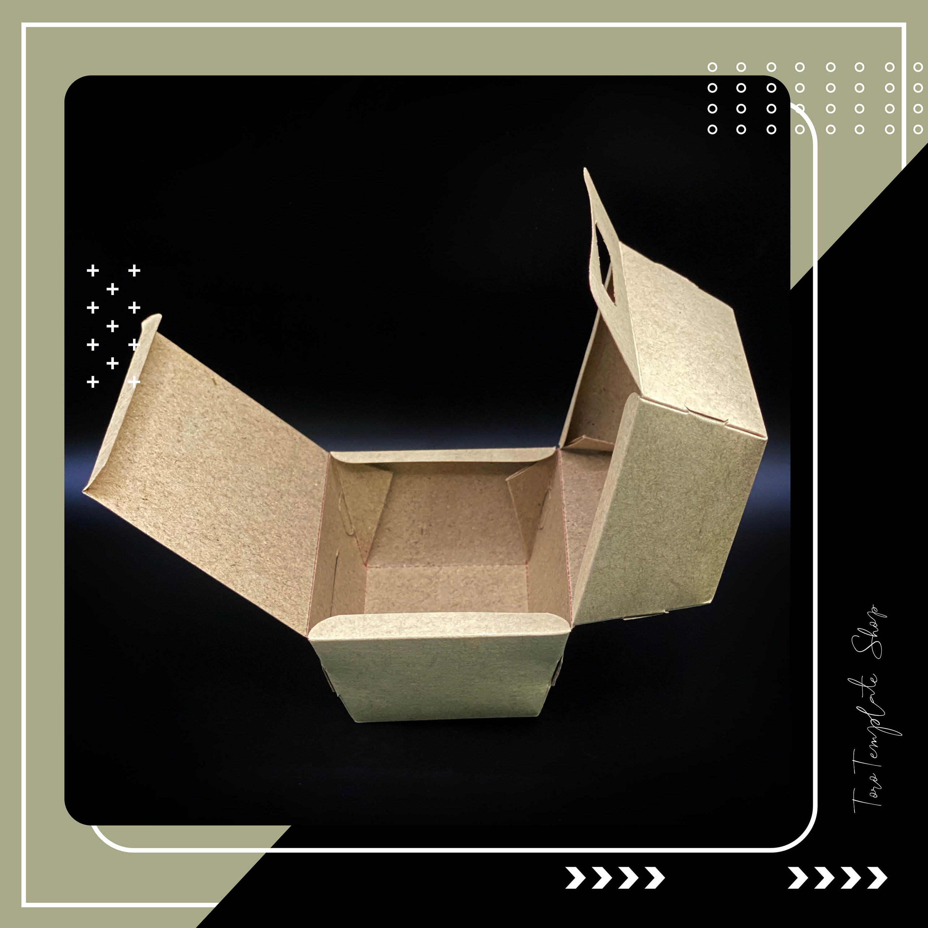 Trapezoid Box Template, Food Box Template, Cookies Box Template, Gift ...