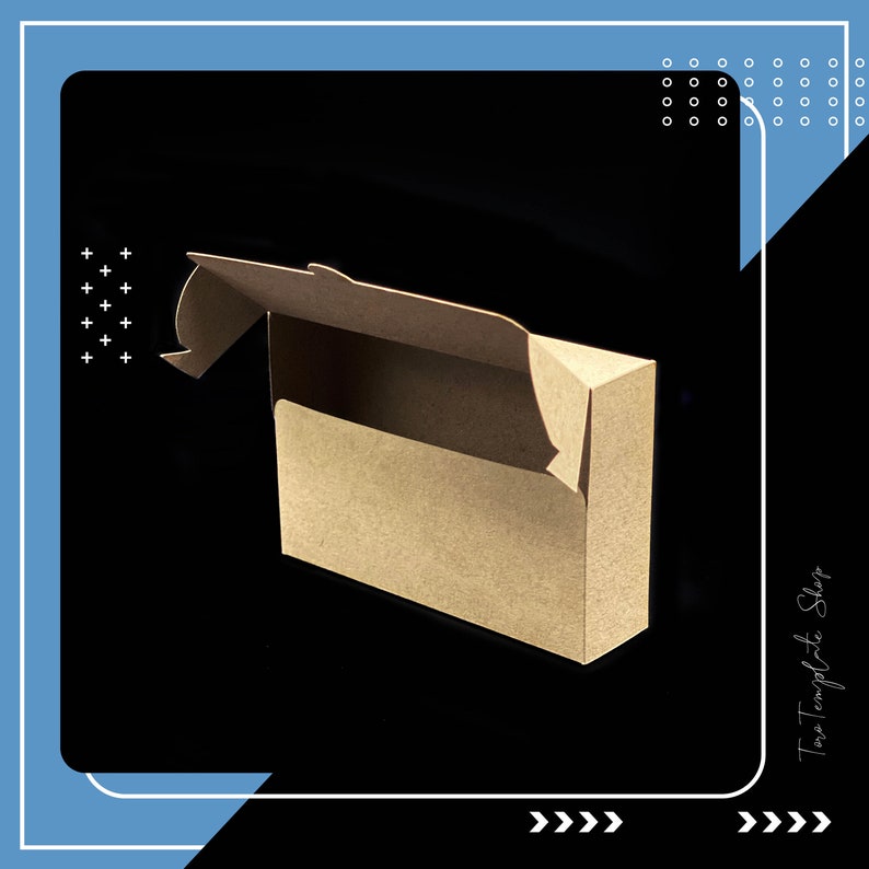 Rectangle Gift Box Template: Printable Candy/cookie Box (digital ...