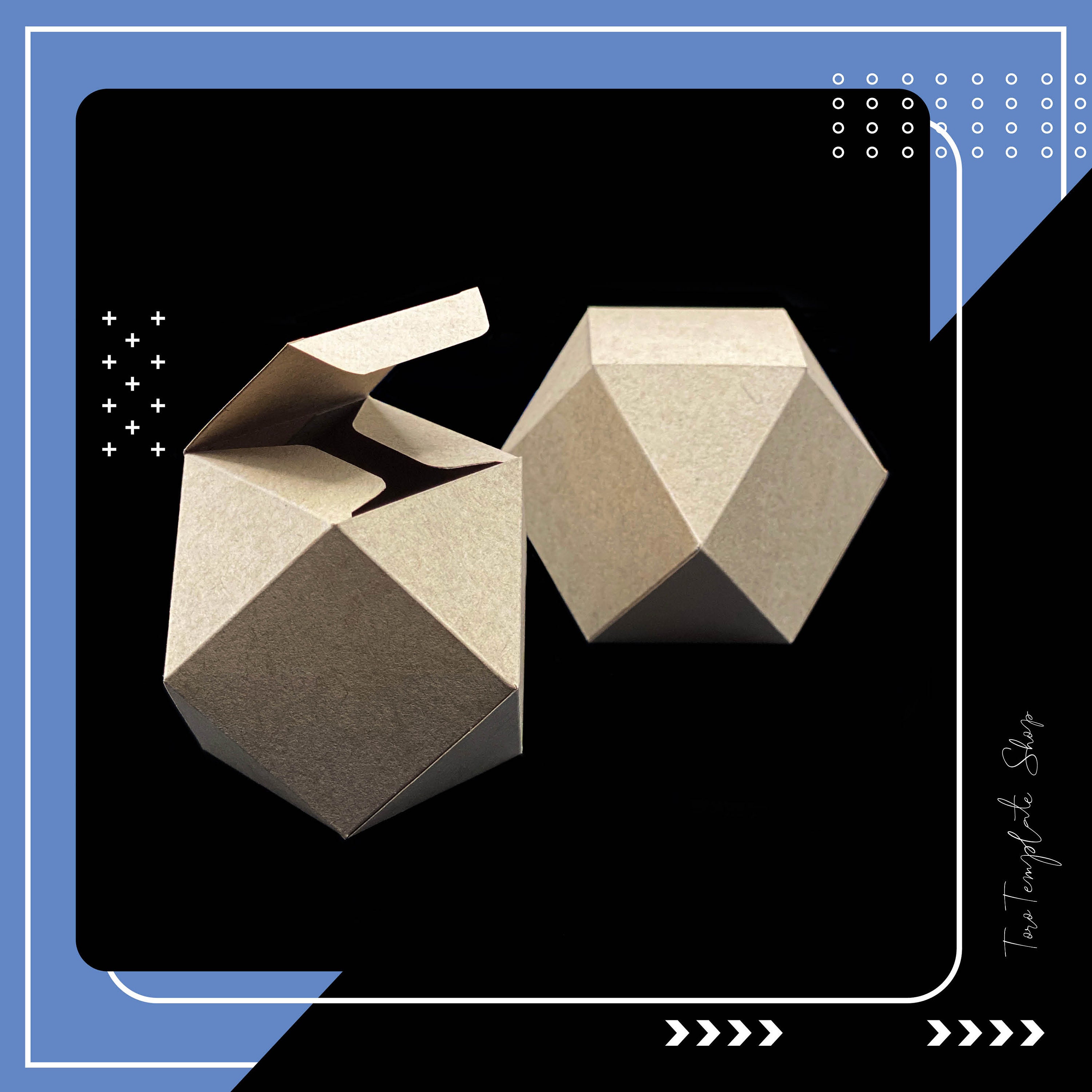 Crystal Box Template: Resizeable Gift/candy Box (digital Download) - Etsy