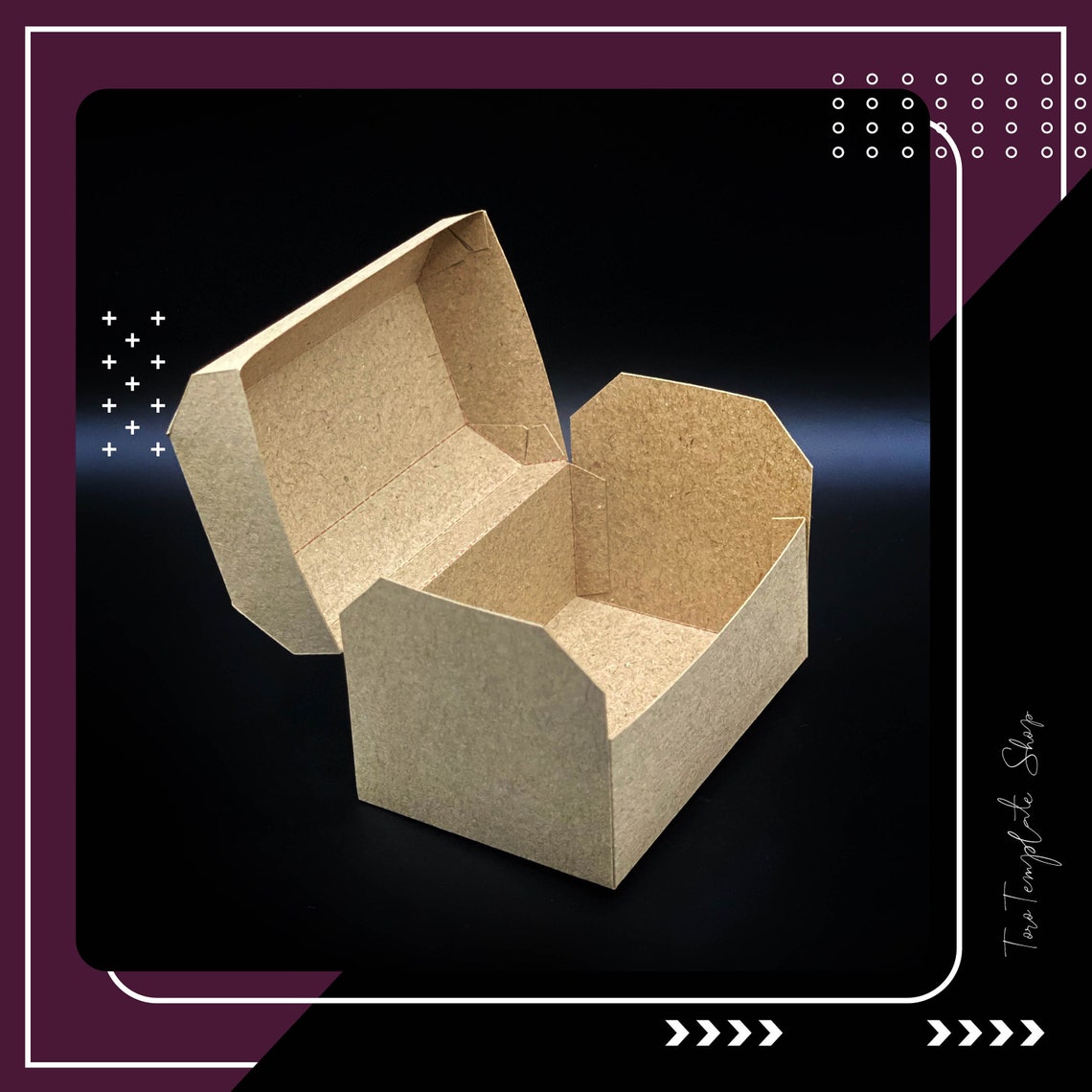 Box Template Cookies Box Template Gift Box Template Candy - Etsy