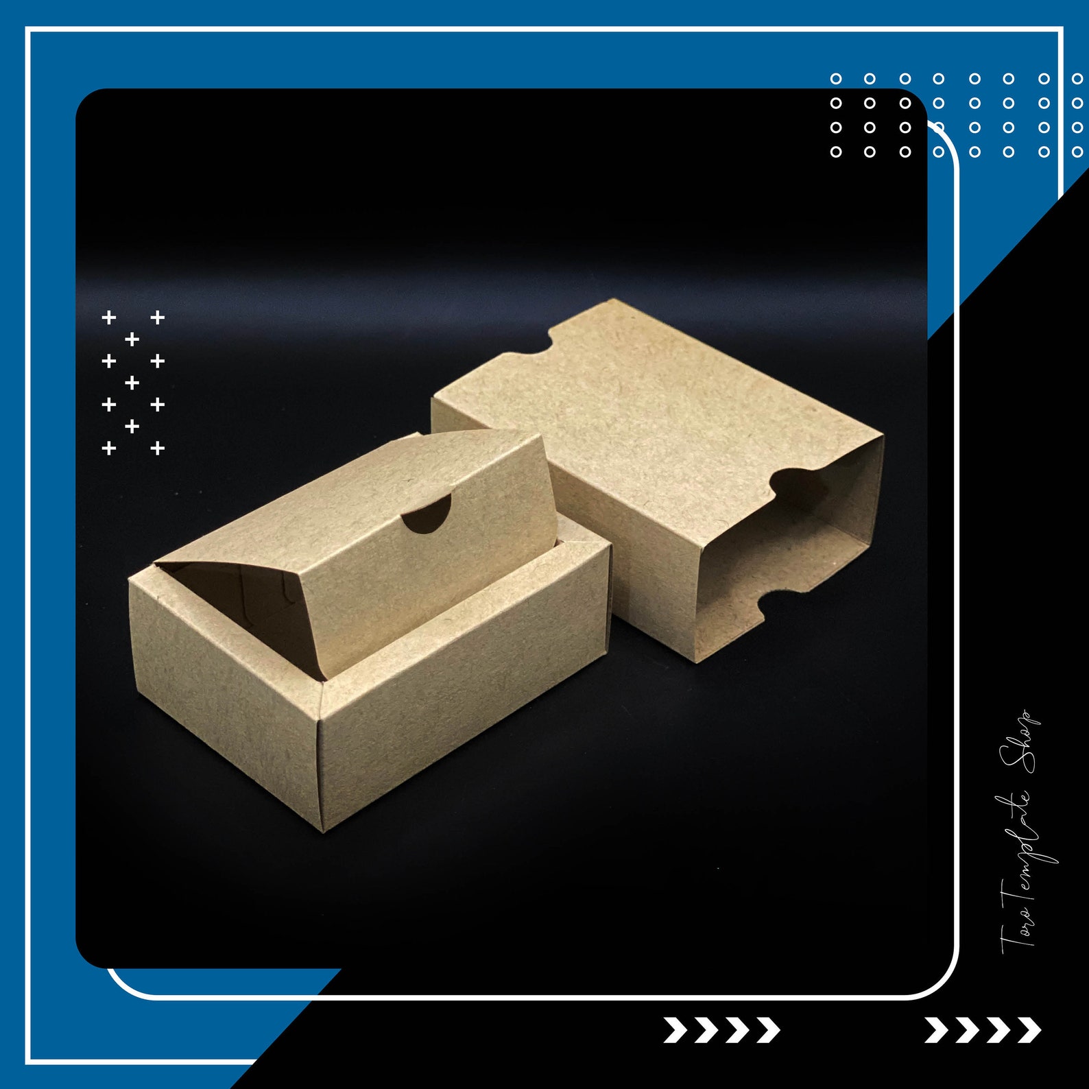 Drawer Box Template Box Template Cookies Box Template Gift - Etsy