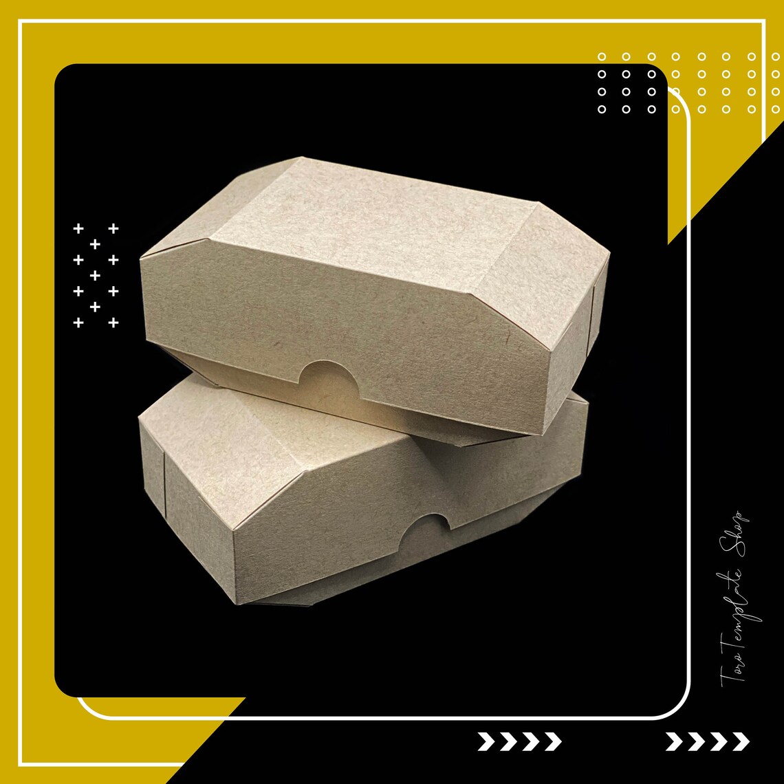 Box With Lid Template, Gift Box Template, Candy Box Template, Cookies ...