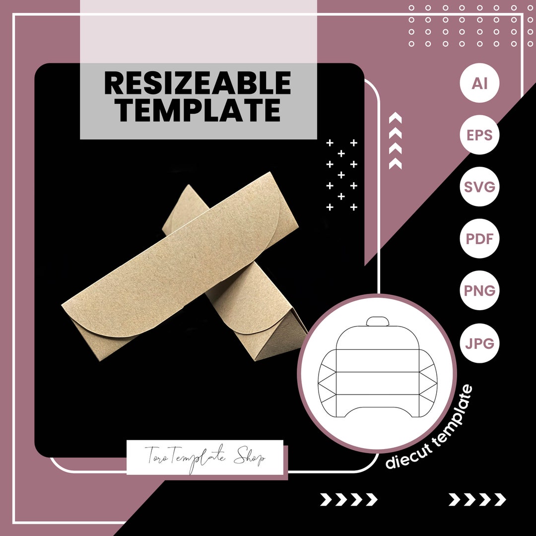 Triangle Box Template, Gift Box Template, Candy Box Template, Cookies ...