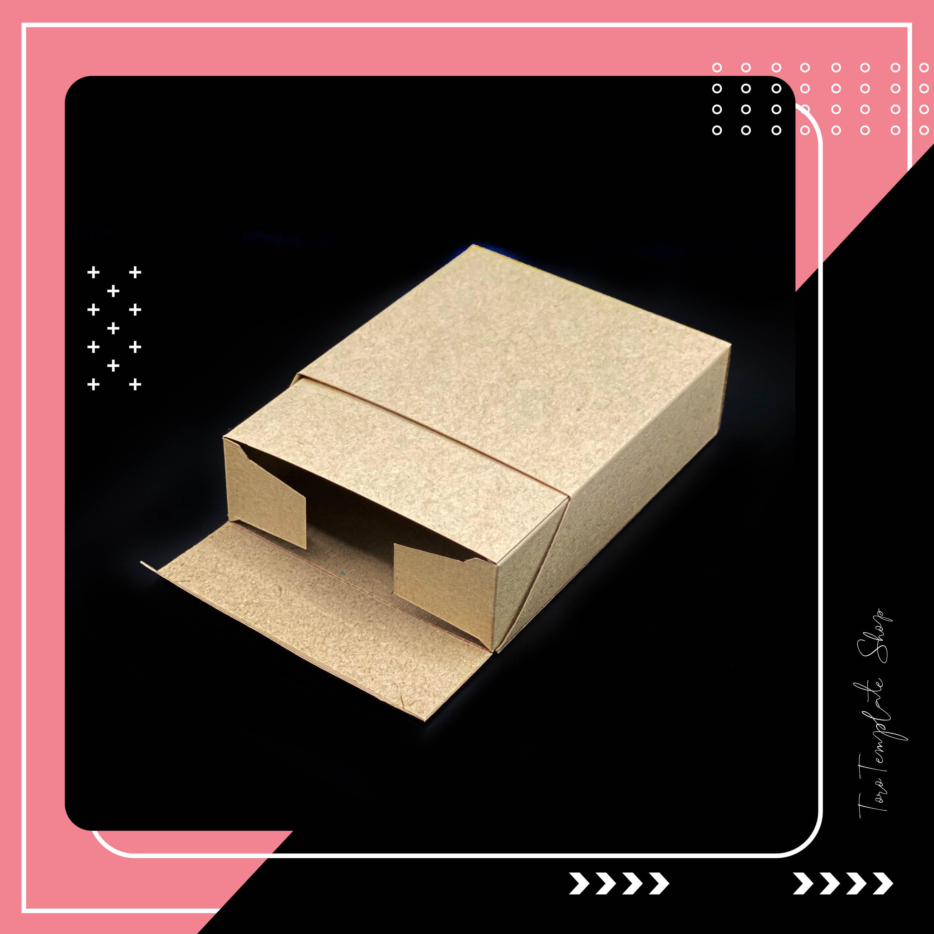 Rectangle Gift Box Template: Printable Candy/cookie Box (digital ...