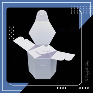 Hexagon Box Template, Gift Box Template, Candy Box Template, Cookies ...