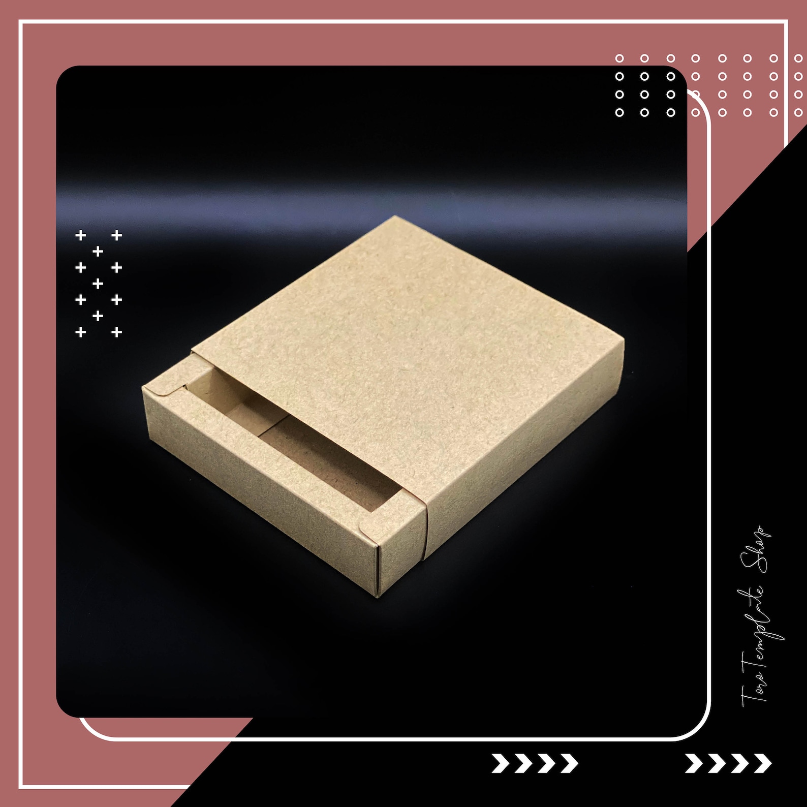 Rectangle Drawer Box Template: Resizeable Gift/candy Box (digital ...