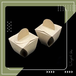 Curved Box Template, Gift Box Template, Candy Box Template, Cookies Box ...