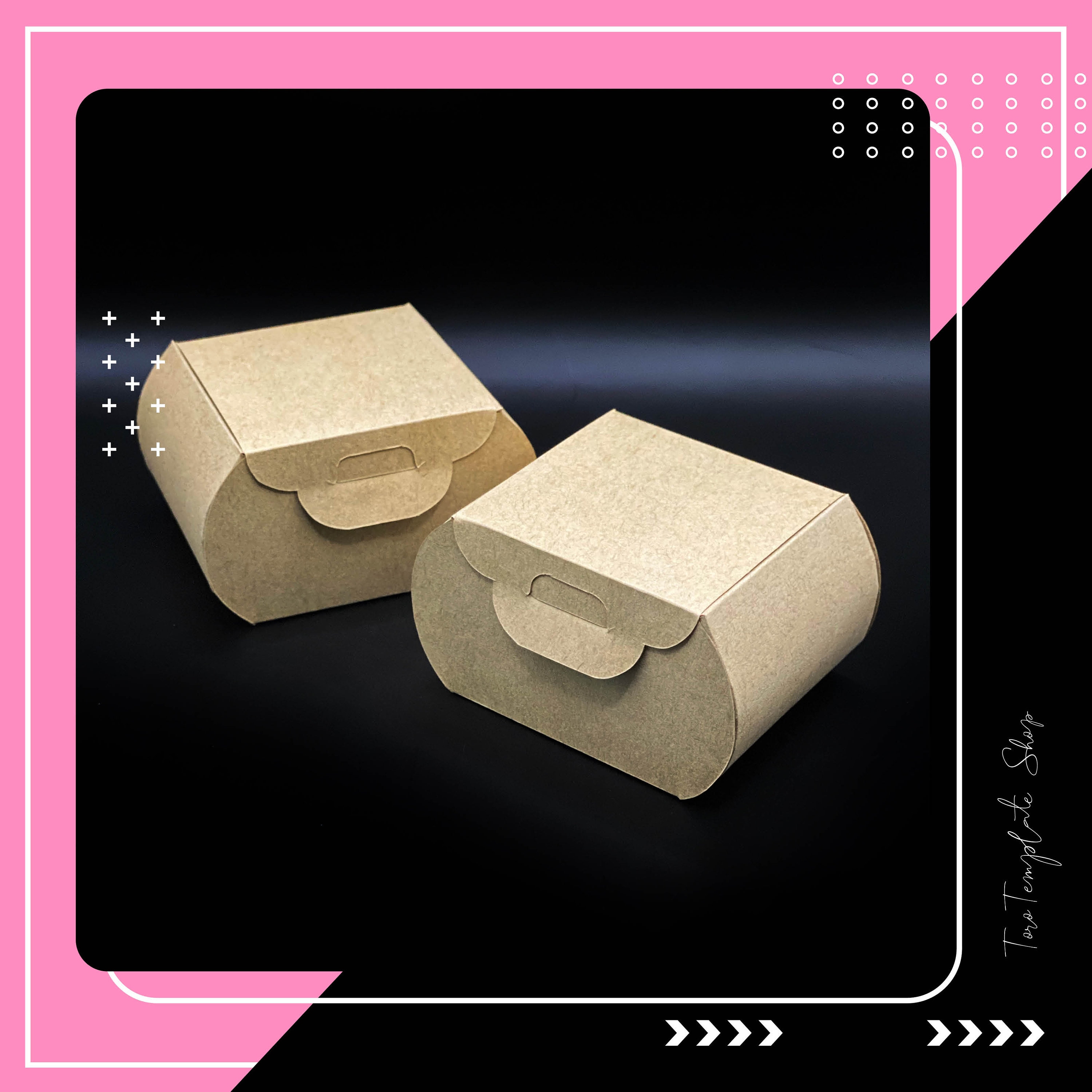 Curved Box Template, Box Template, Cookies Box Template, Gift Box ...