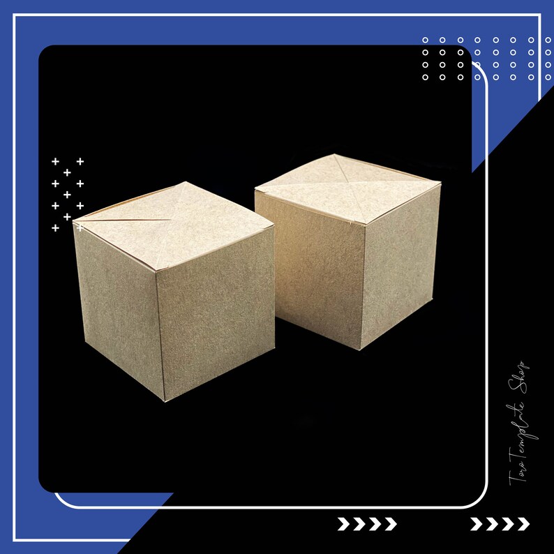 Square Box Template Gift Box Template Candy Box Template - Etsy