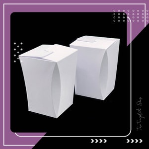 Curved Box Template, Gift Box Template, Candy Box Template, Resizeable ...