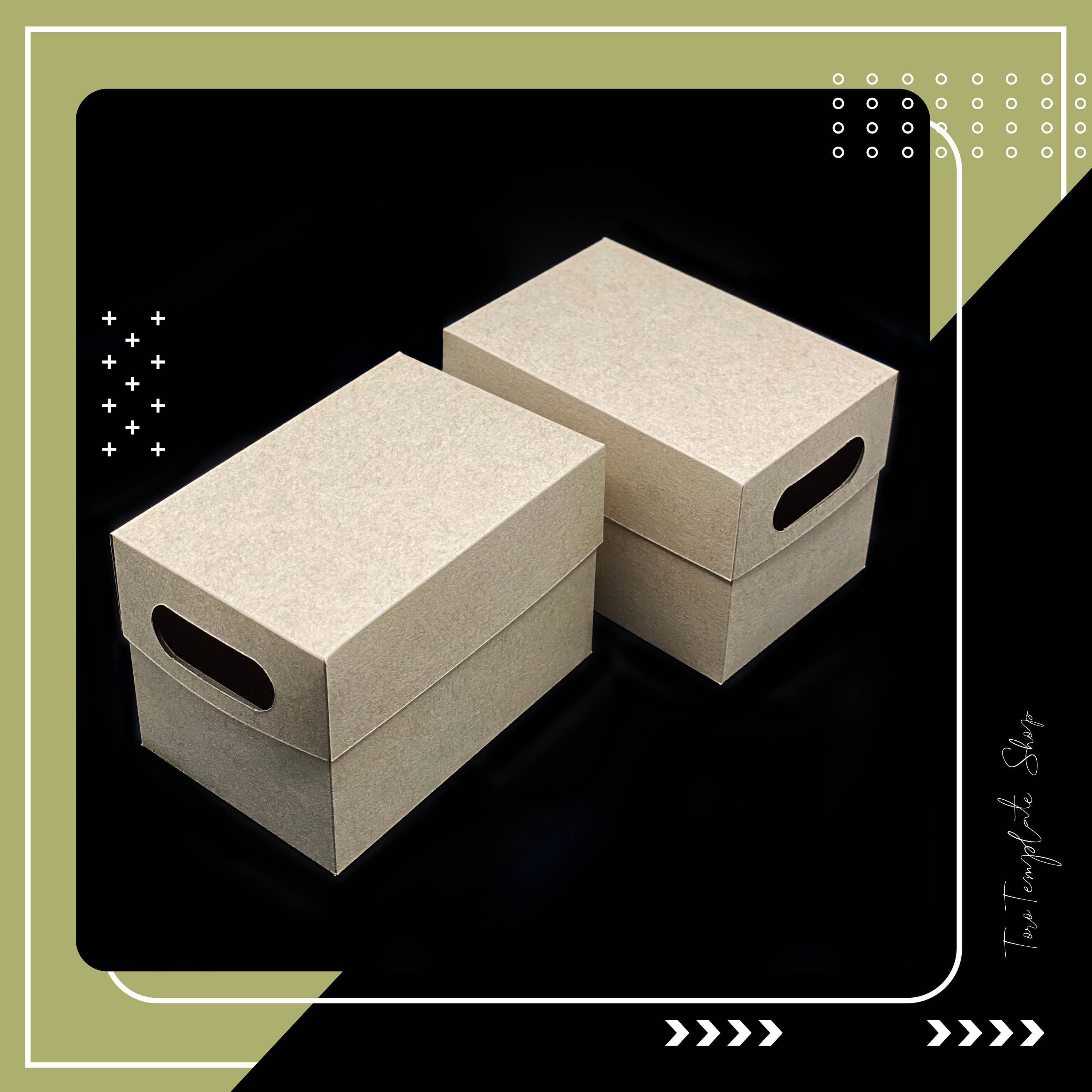 Box With Lid Template, Rectangle Box Template, Gift Box Template, Candy ...