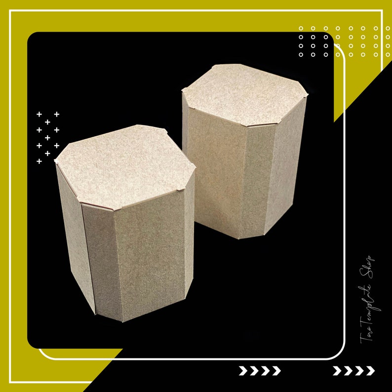 Octagon Box Template, Gift Box Template, Candy Box Template, Cookies ...