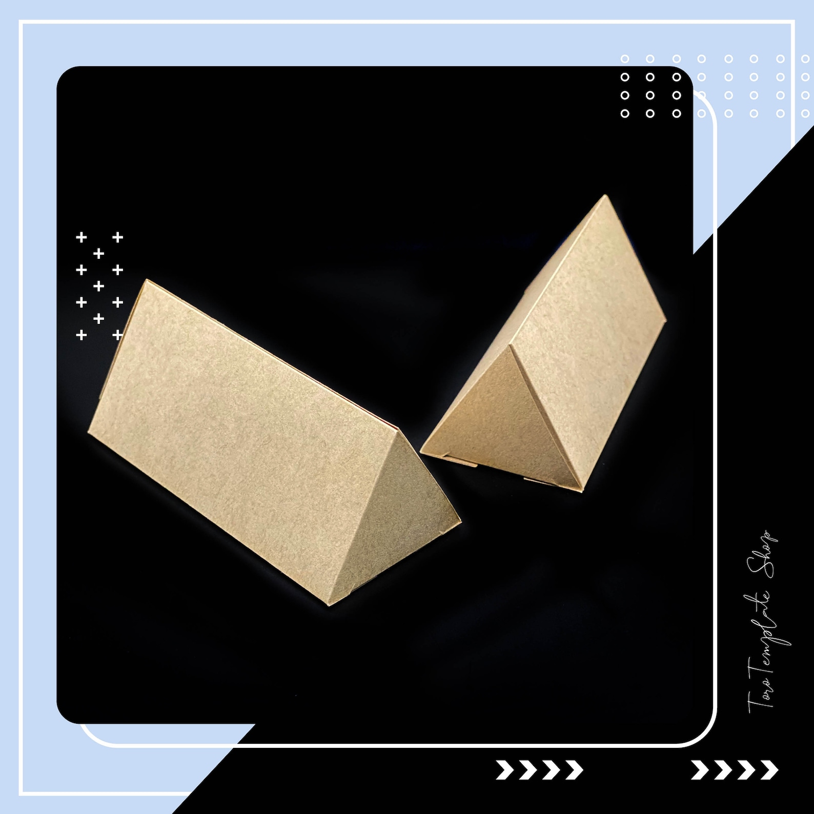 Triangle Box Template, Cookies Box Template, Gift Box Template, Candy ...