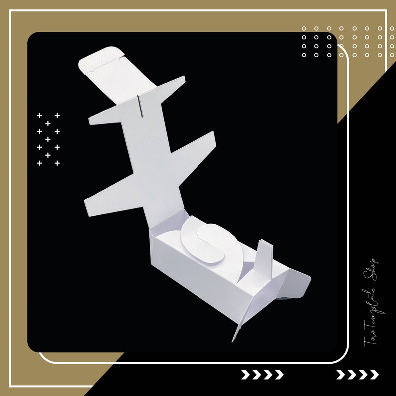 Aircraft Shape Box Template, Plane Shape Box Template, Gift Box ...
