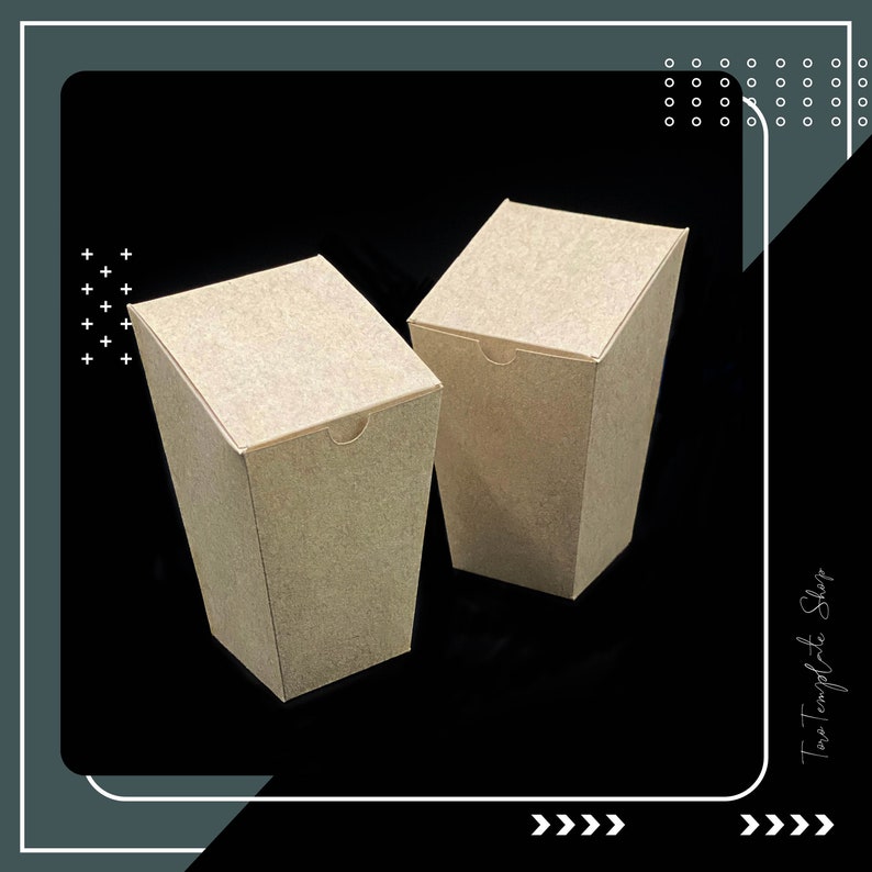 Trapezoid Box Template: Resizeable Printable (digital Download) - Etsy