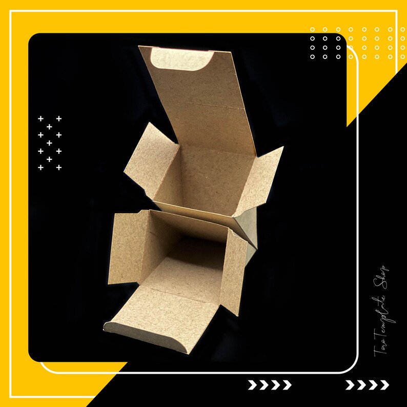 Twin Triangle Box Template Gift Box Template Candy Box - Etsy
