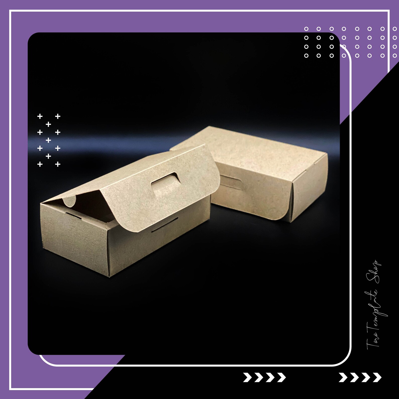 Rectangle Box Template, Gift Box Template, Candy Box Template, Cookies ...