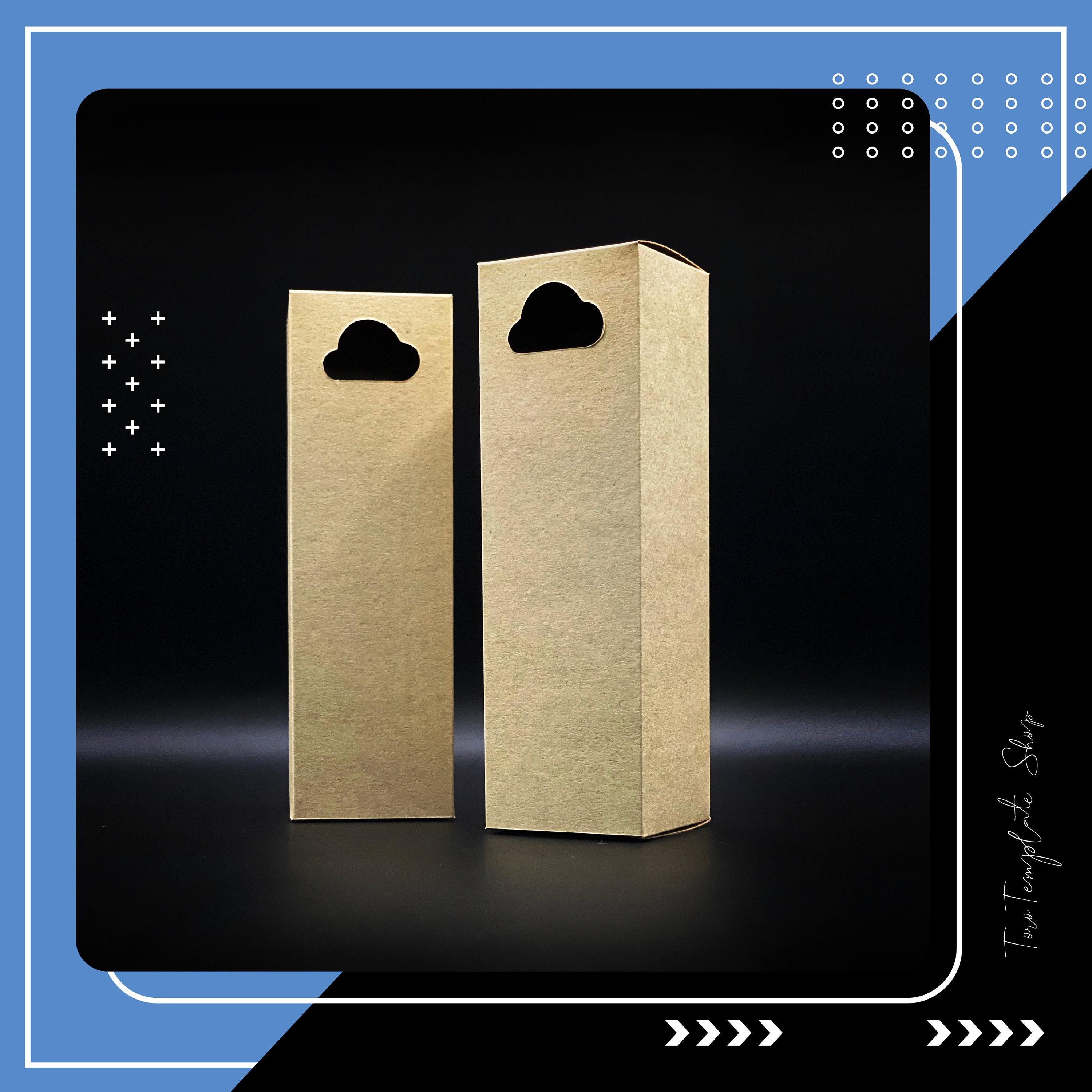 Gift Box Template, Box Template, Candy Box Template, Resizeable ...