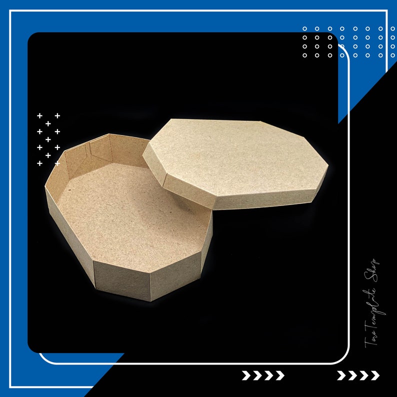 Octagon Box Template, Gift Box Template, Candy Box Template, Cookies ...