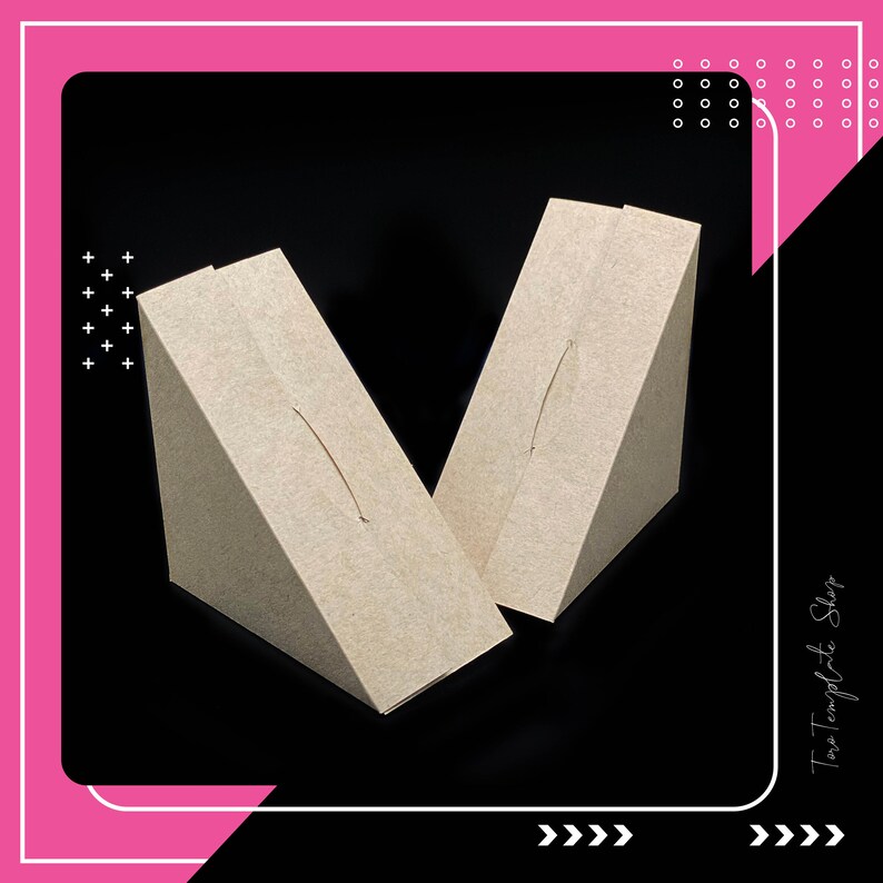 Triangle Box Template, Cookies Box Template, Gift Box Template, Candy ...