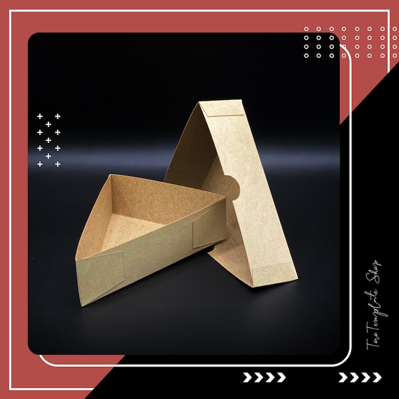 Triangle Box Template, Cookies Box Template, Gift Box Template, Box ...