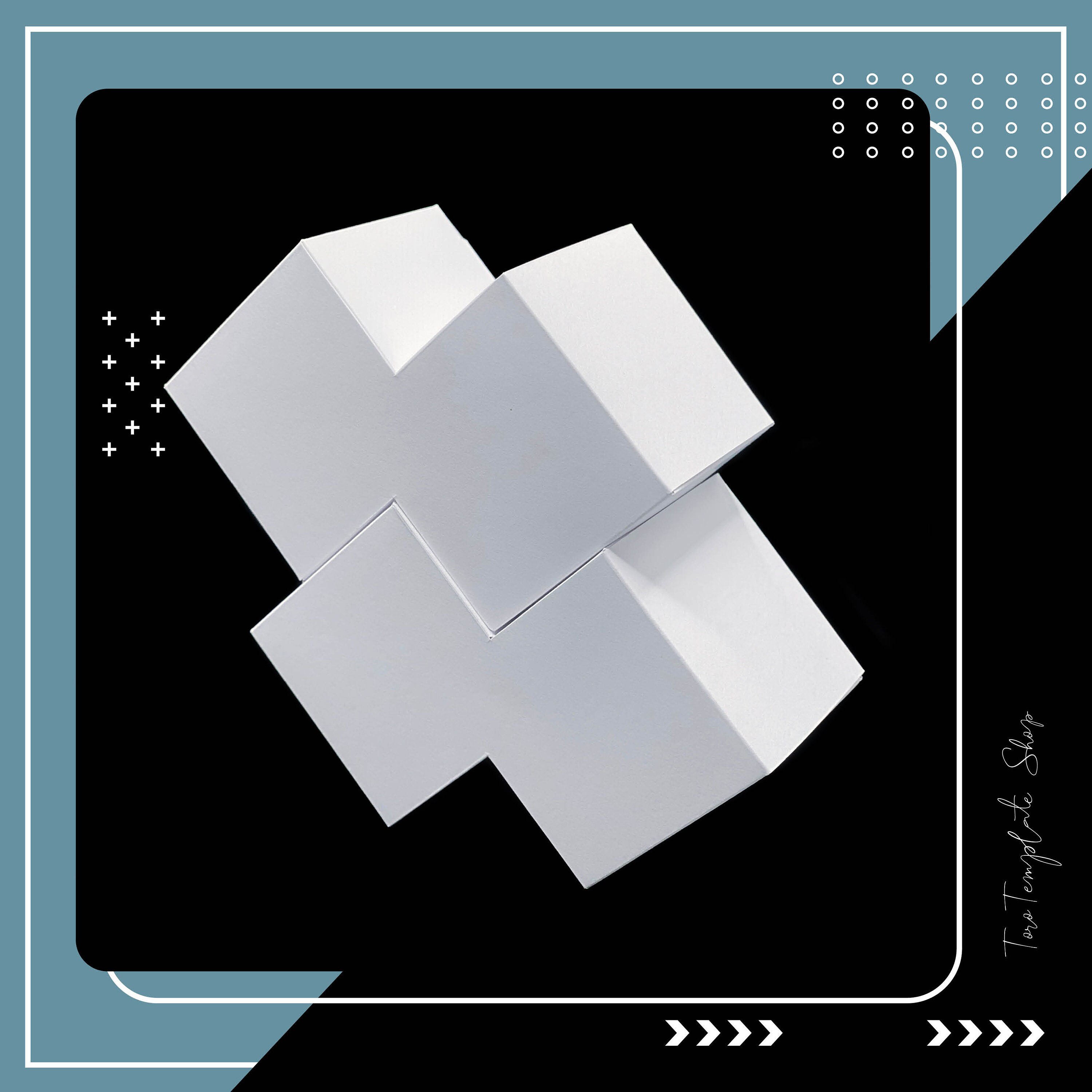 Tetris Shape Box Template, Gift Box Template, Candy Box Template ...