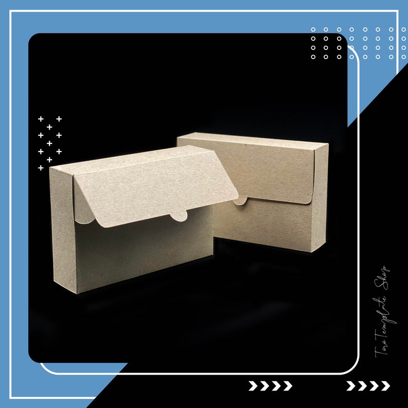 Rectangle Gift Box Template: Printable Candy/cookie Box (digital ...