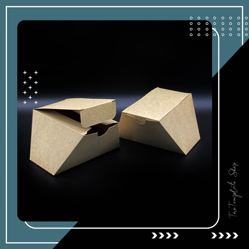 Trapezoid Box Template, Cookies Box Template, Gift Box Template, Candy ...