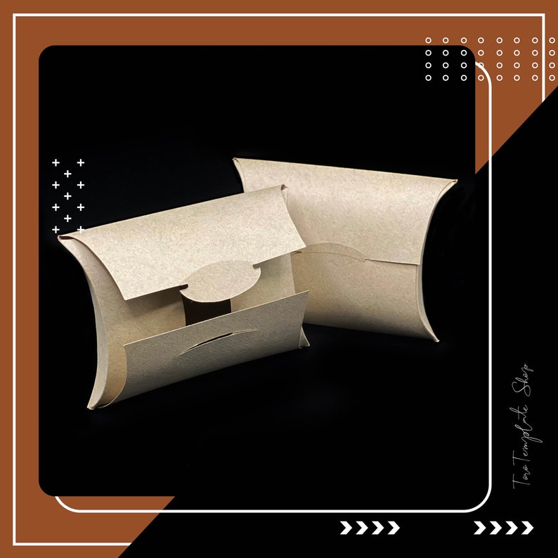 Curved Box Template, Gift Box Template, Candy Box Template, Cookies Box ...