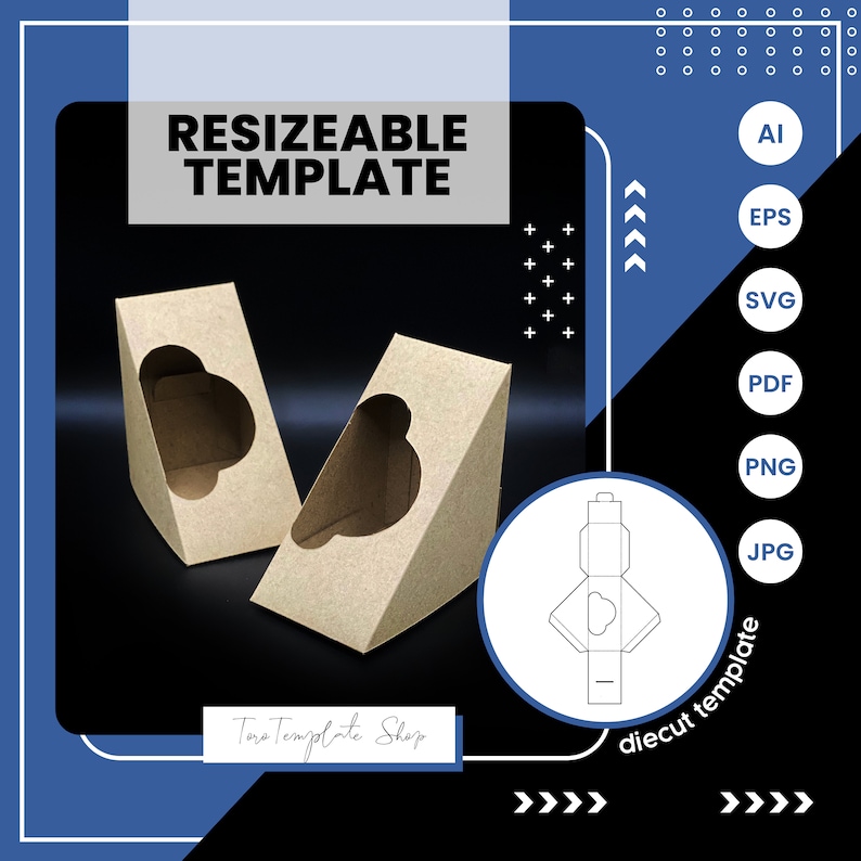 Sandwich Box Template, Box Template, Cookies Box Template, Gift Box ...