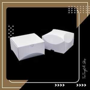 Curved Corner Box Template: Resizeable Gift/candy/jewelry Box (digital ...
