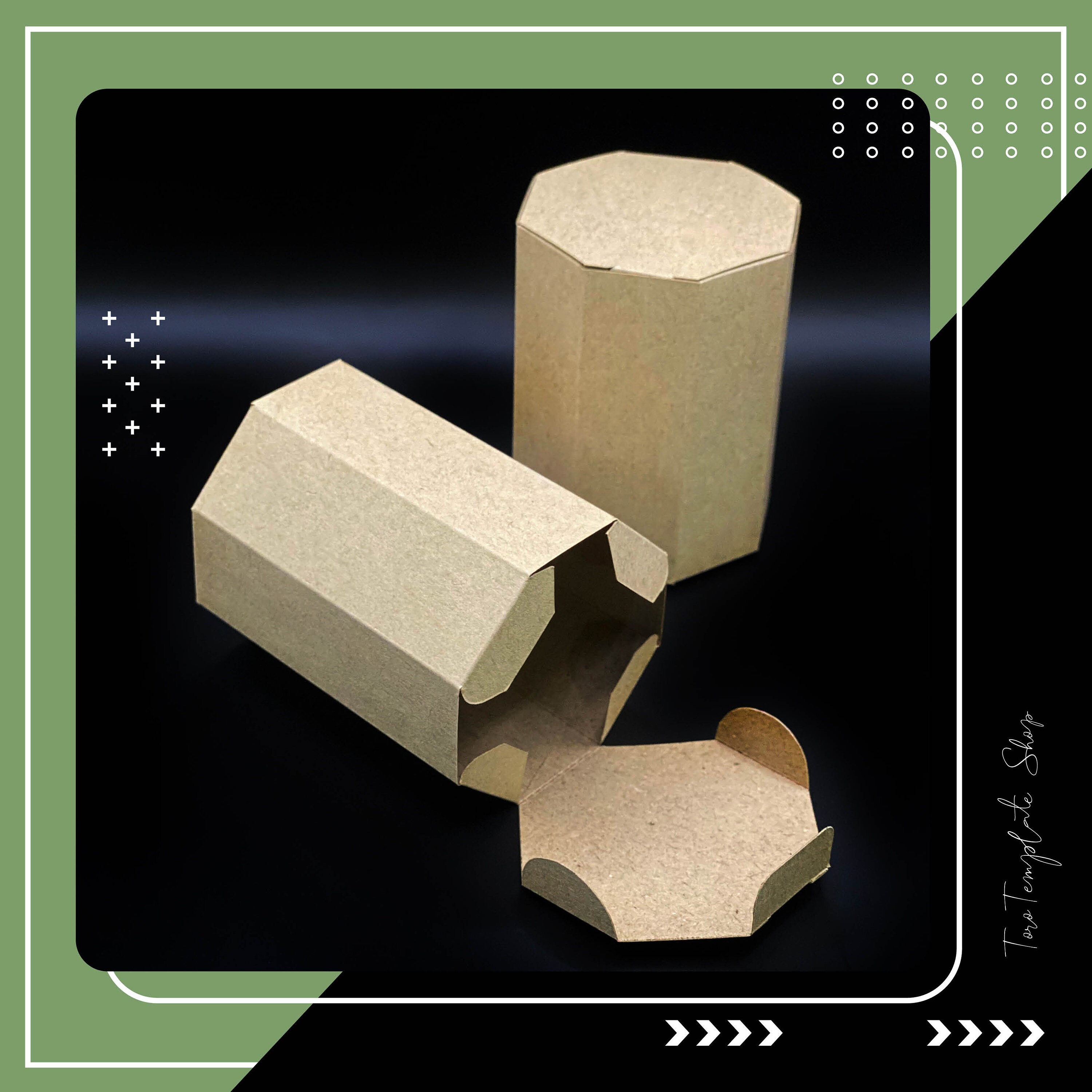 Octagon Box Template, Cookies Box Template, Gift Box Template, Candy ...