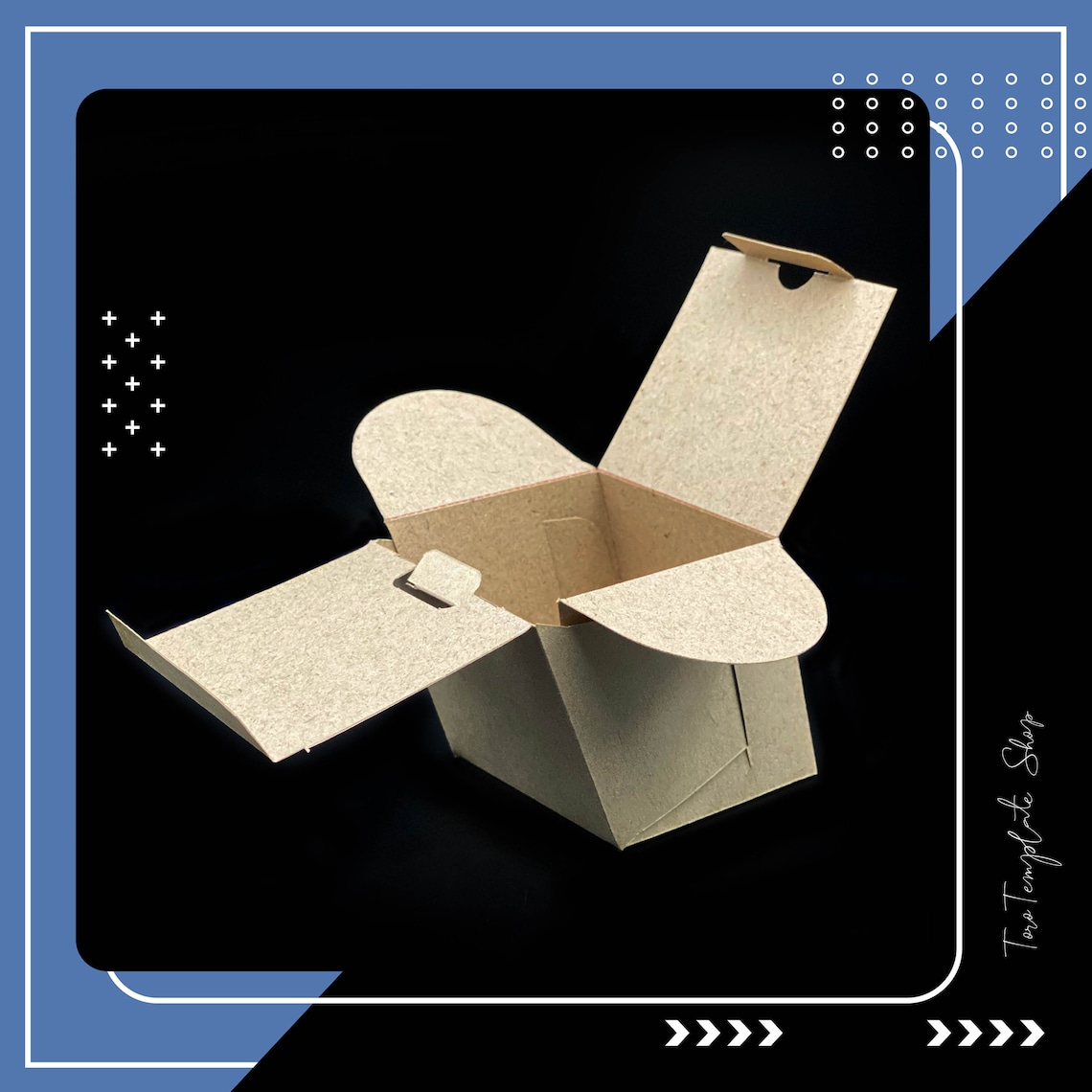 Rhombus Box Template: Printable Gift/candy Box (digital Download) - Etsy